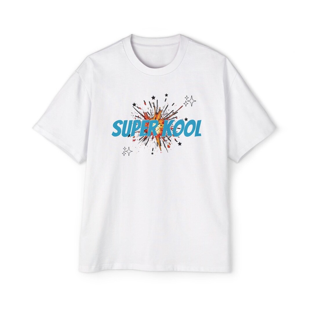 Super Kool Explosion Comic Book Retro Men's Tee, Oversized Graphic T ...