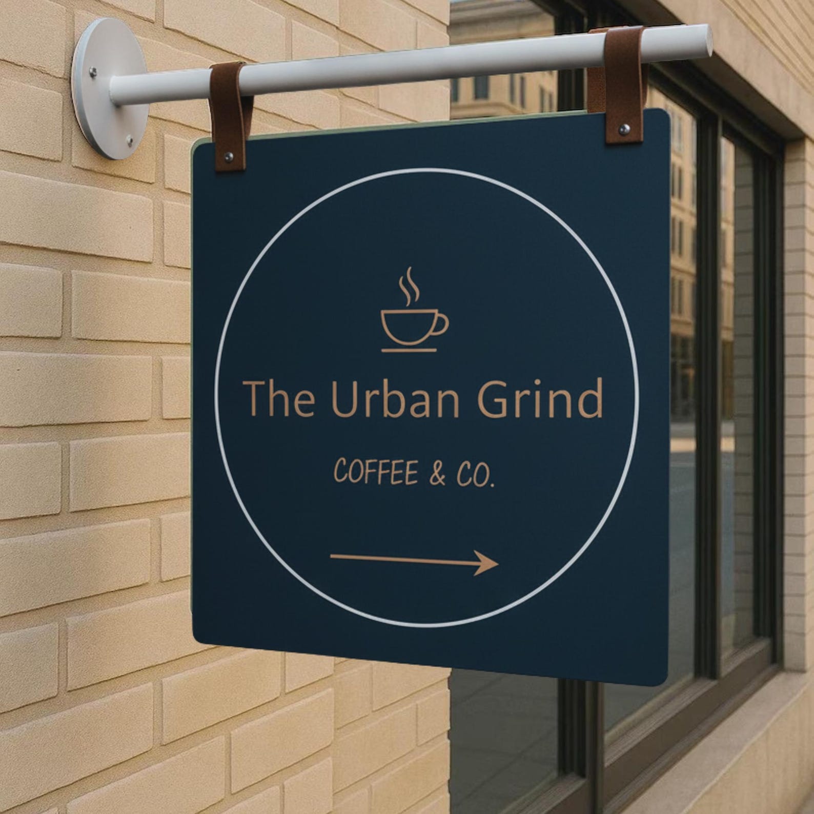 Custom Blade Sign | Outdoor Metal Storefront Signage| Cafe, Boutique ...