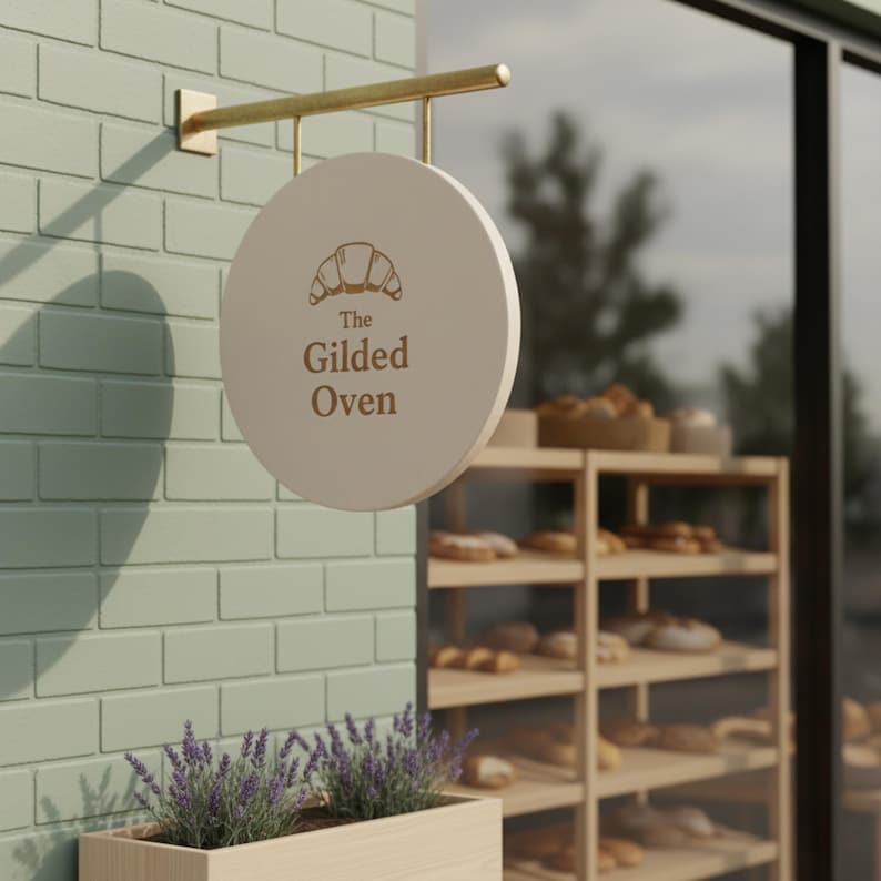 Outdoor Double-sided Hanging Blade Business Sign: Exterior Metal ...