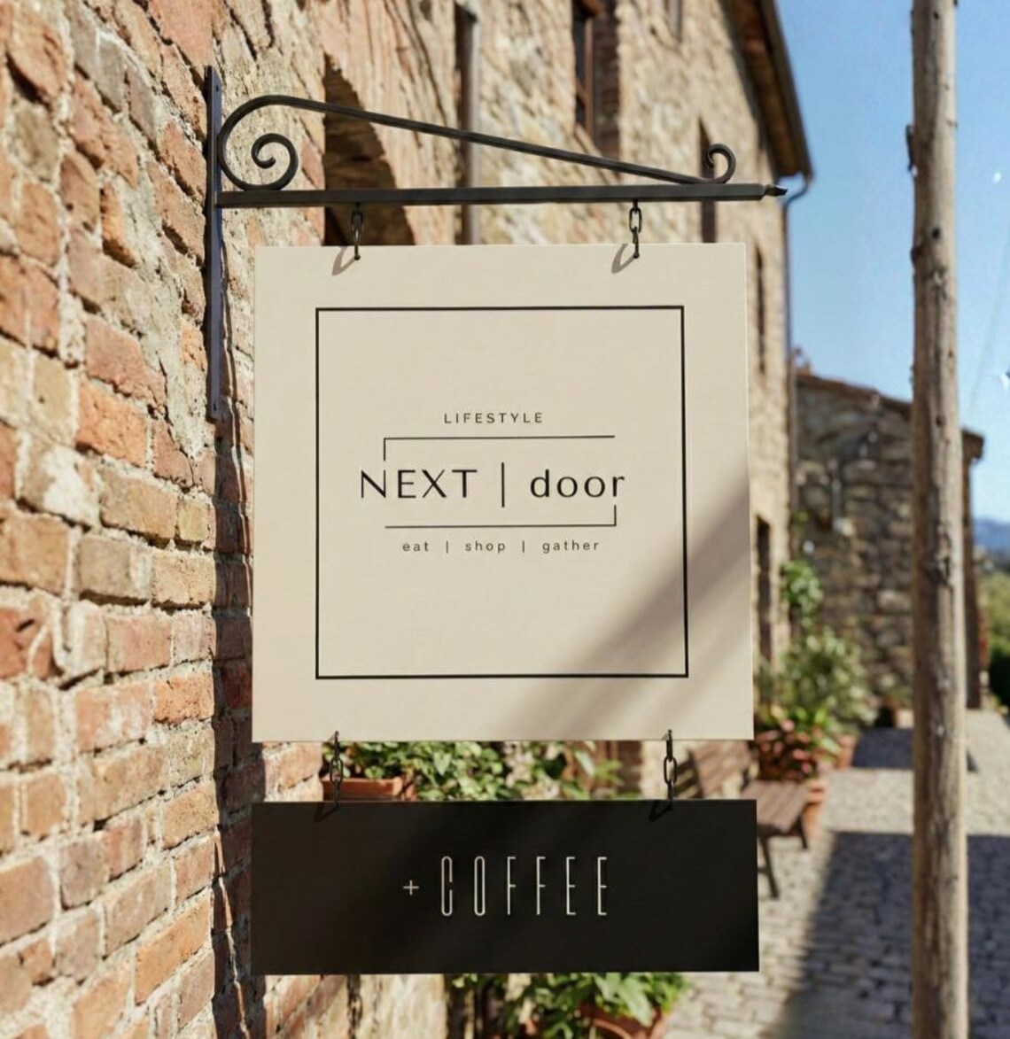 Custom Double-sided Hanging Blade Sign | Outdoor Metal Storefront ...