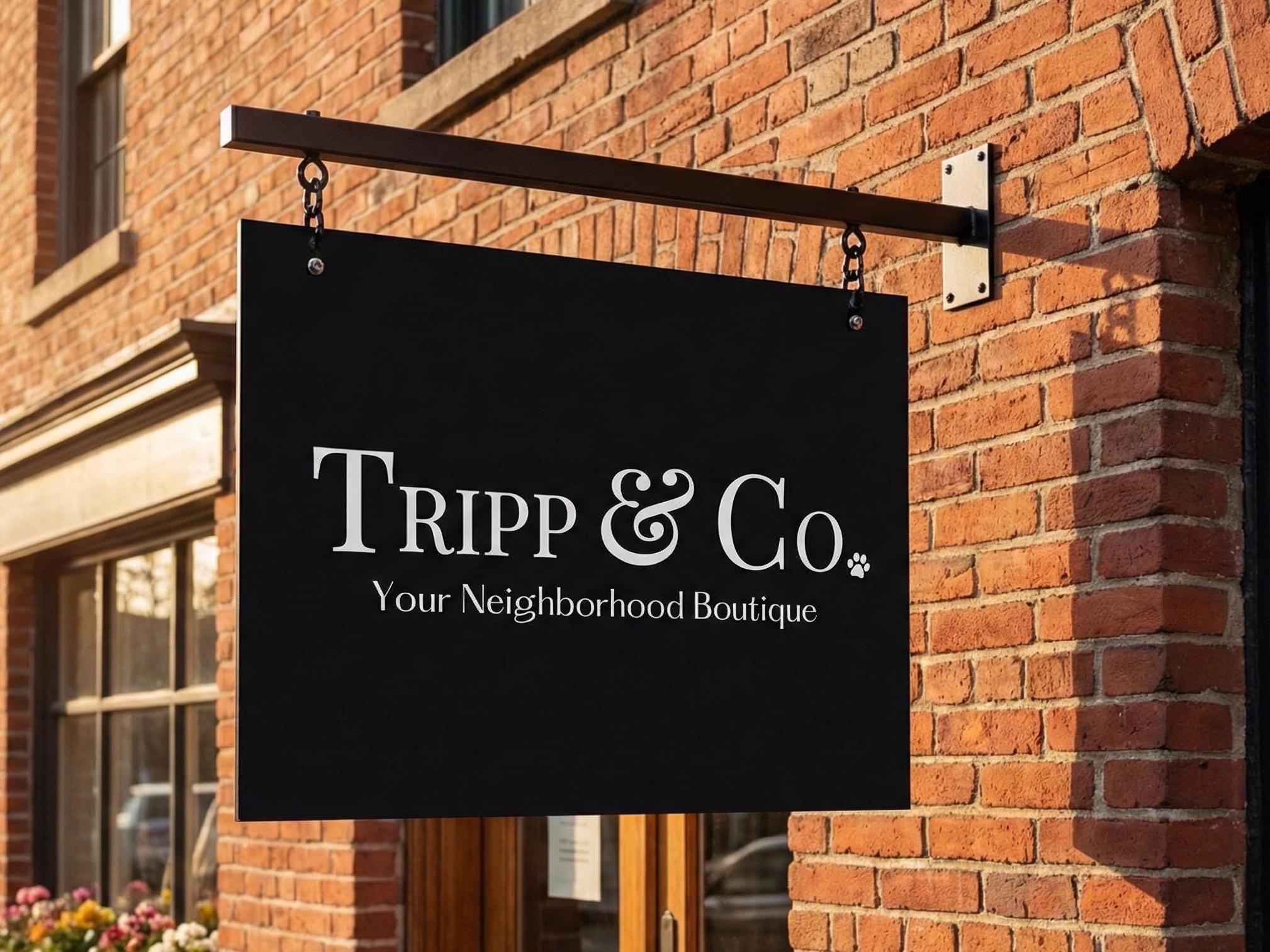 Custom Double-sided Hanging Blade Sign | Outdoor Metal Storefront ...