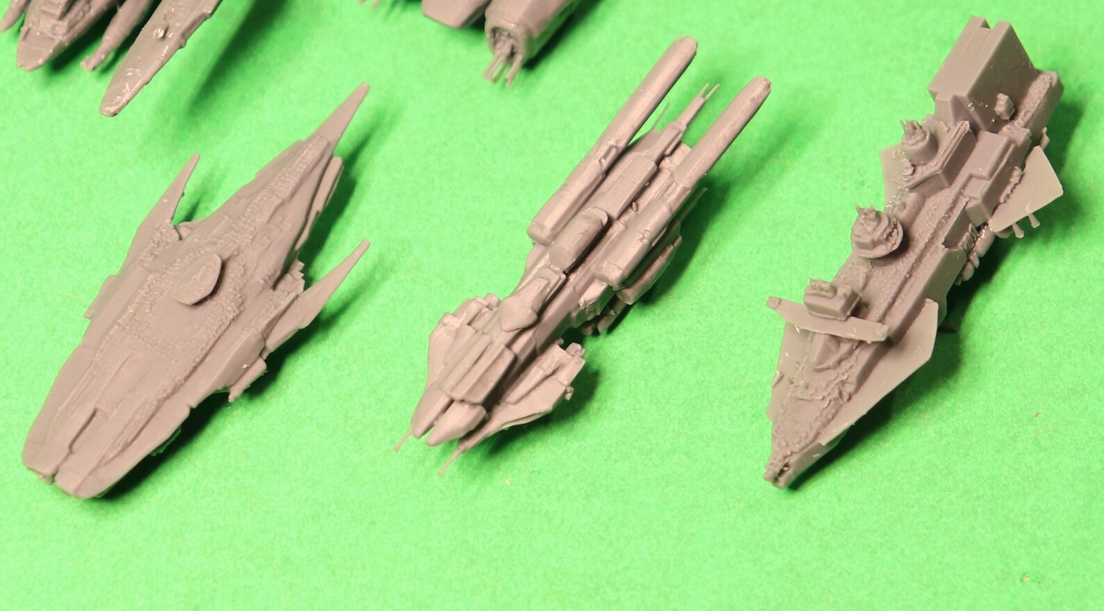 ISV Fleet Spaceship Miniature Set of Eight 3D Resin Printed 50mm Ships ...
