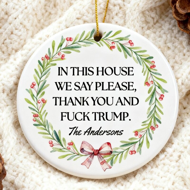 Anti Trump Ornament 2025 - Etsy