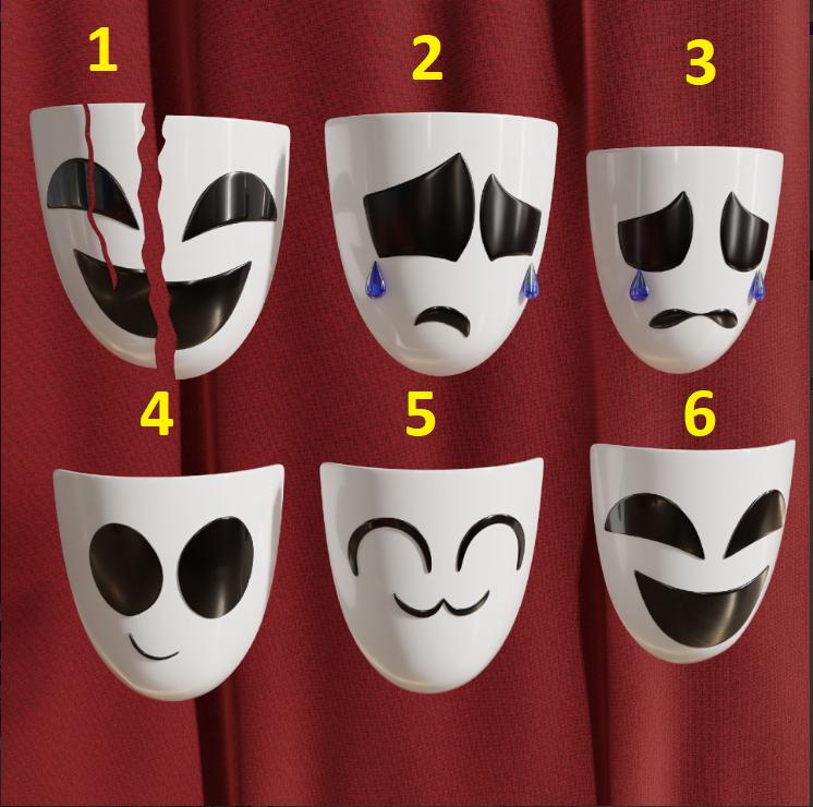 Gangle Mask for Cosplay - 6 Options, Digital Circus Inspired, Cosplay ...