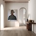 Original Coffee Man Canvas Painting, Abstract Portrait Art, Retro Wall ...