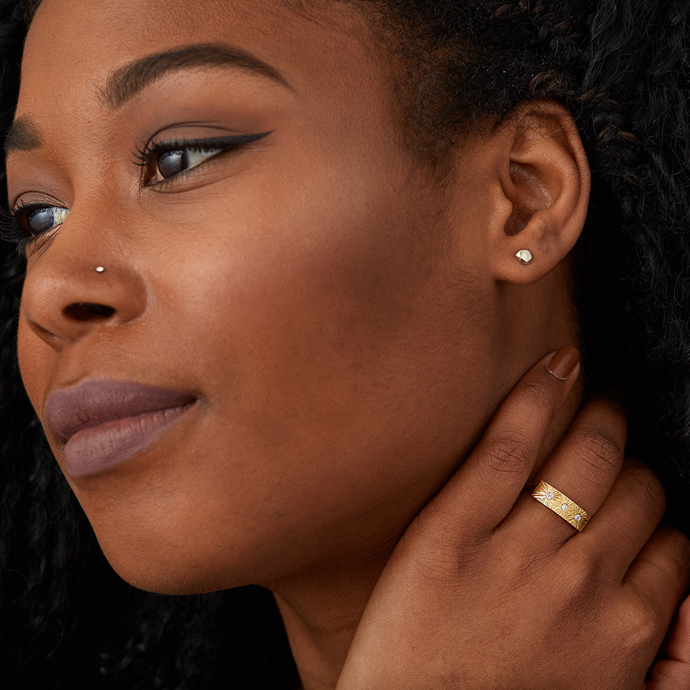 Nova Ring in 14k Yellow Gold With Canadian Diamonds - Etsy