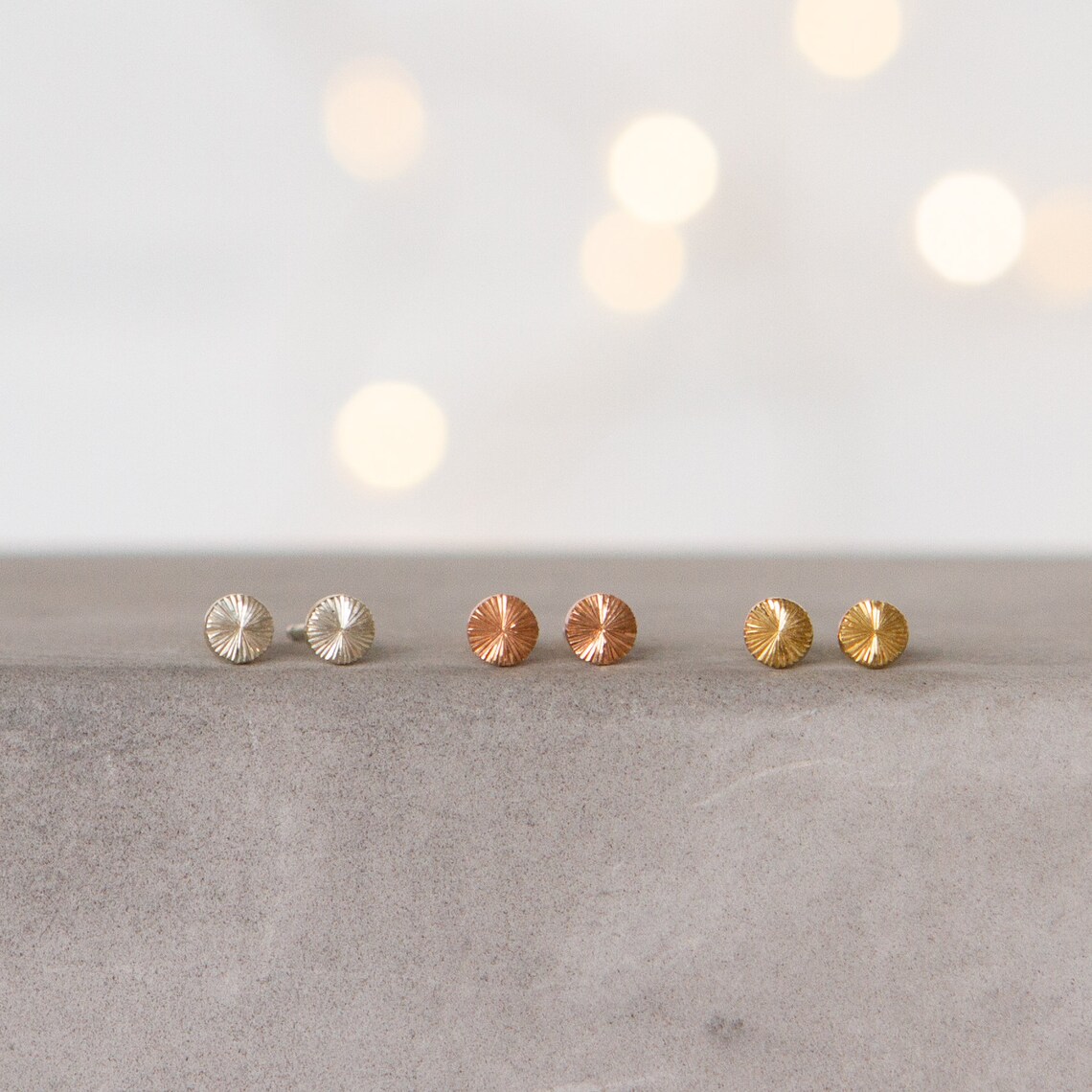 Engraved Silver Rise Studs Engraving Dainty Minimal - Etsy