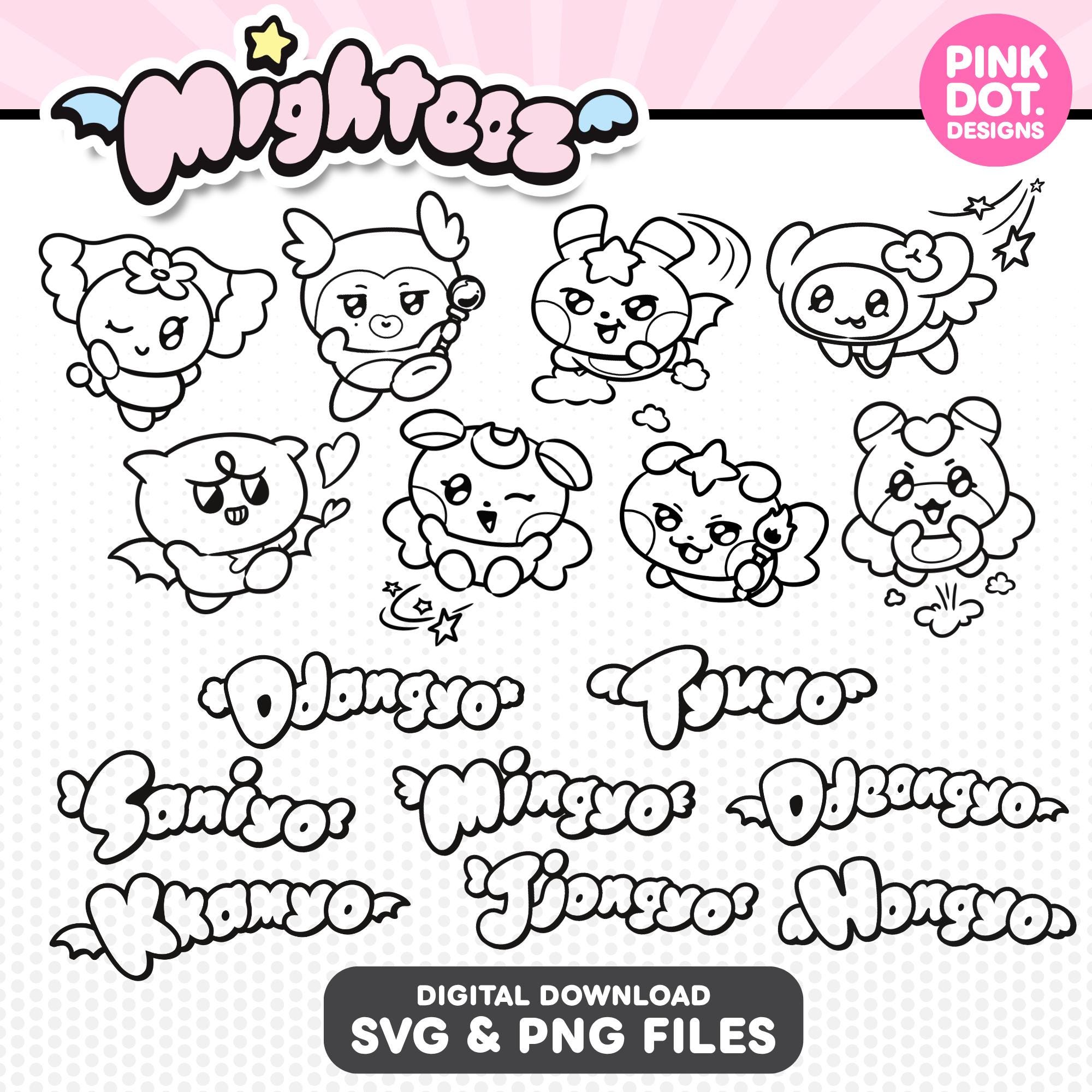 Ateez Mighteez Kpop SVG PNG Files Clipart Aniteez Cricut Silhouette ...
