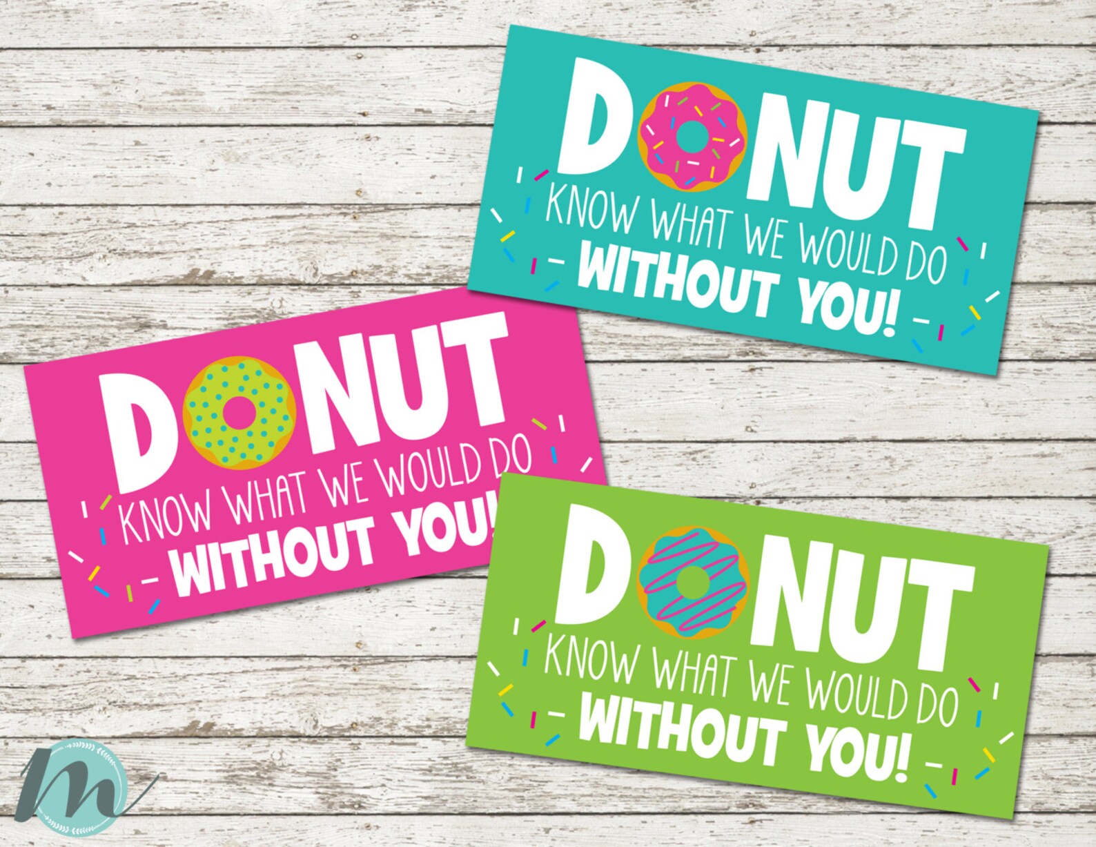 Teacher Bag Toppers, Teacher Appreciation Week, Donut You Know, Thank ...