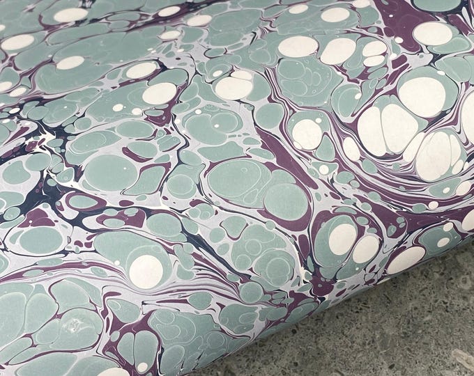 Full Sheet Hand-marbled Paper P316 - Etsy