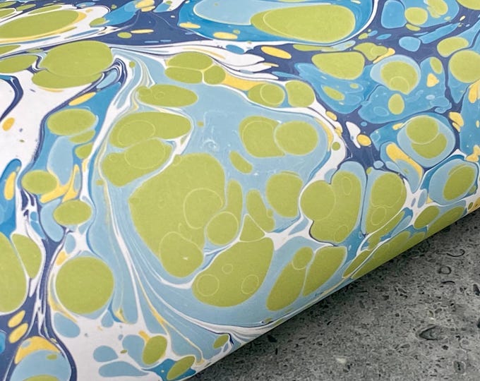 Full Sheet Hand-marbled Paper P108 - Etsy