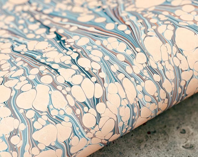 Half-sheet Hand-marbled Paper P081H - Etsy