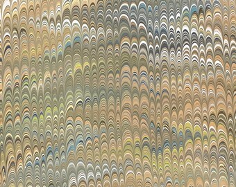 Hand-marbled Paper M127 - Etsy