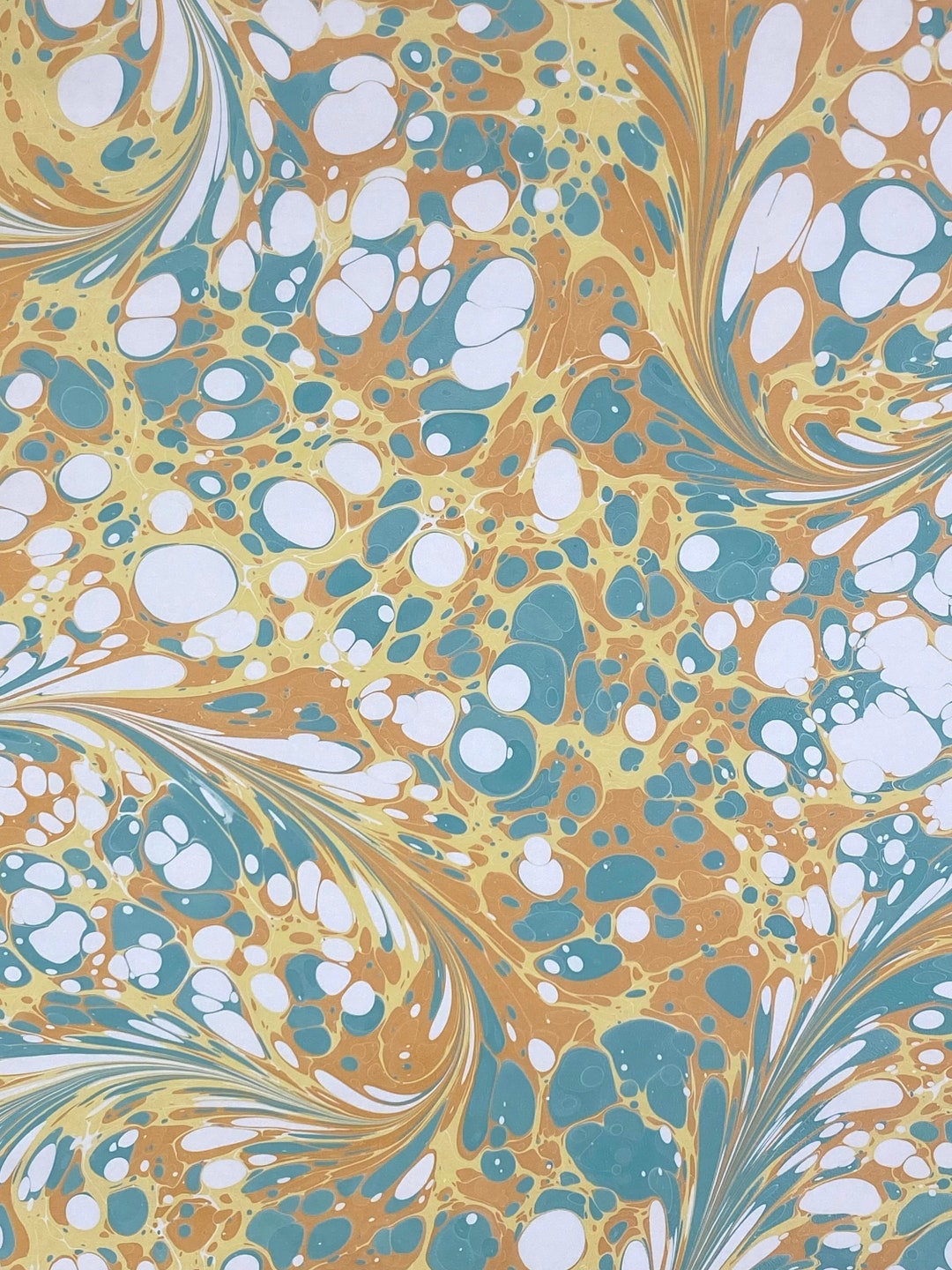 Hand-marbled Paper M127 - Etsy