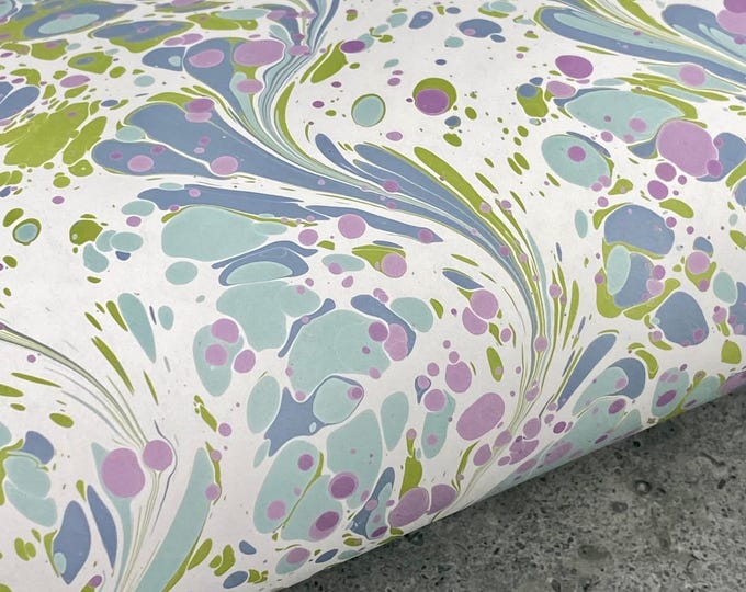Full Sheet Hand-marbled Paper P204 - Etsy