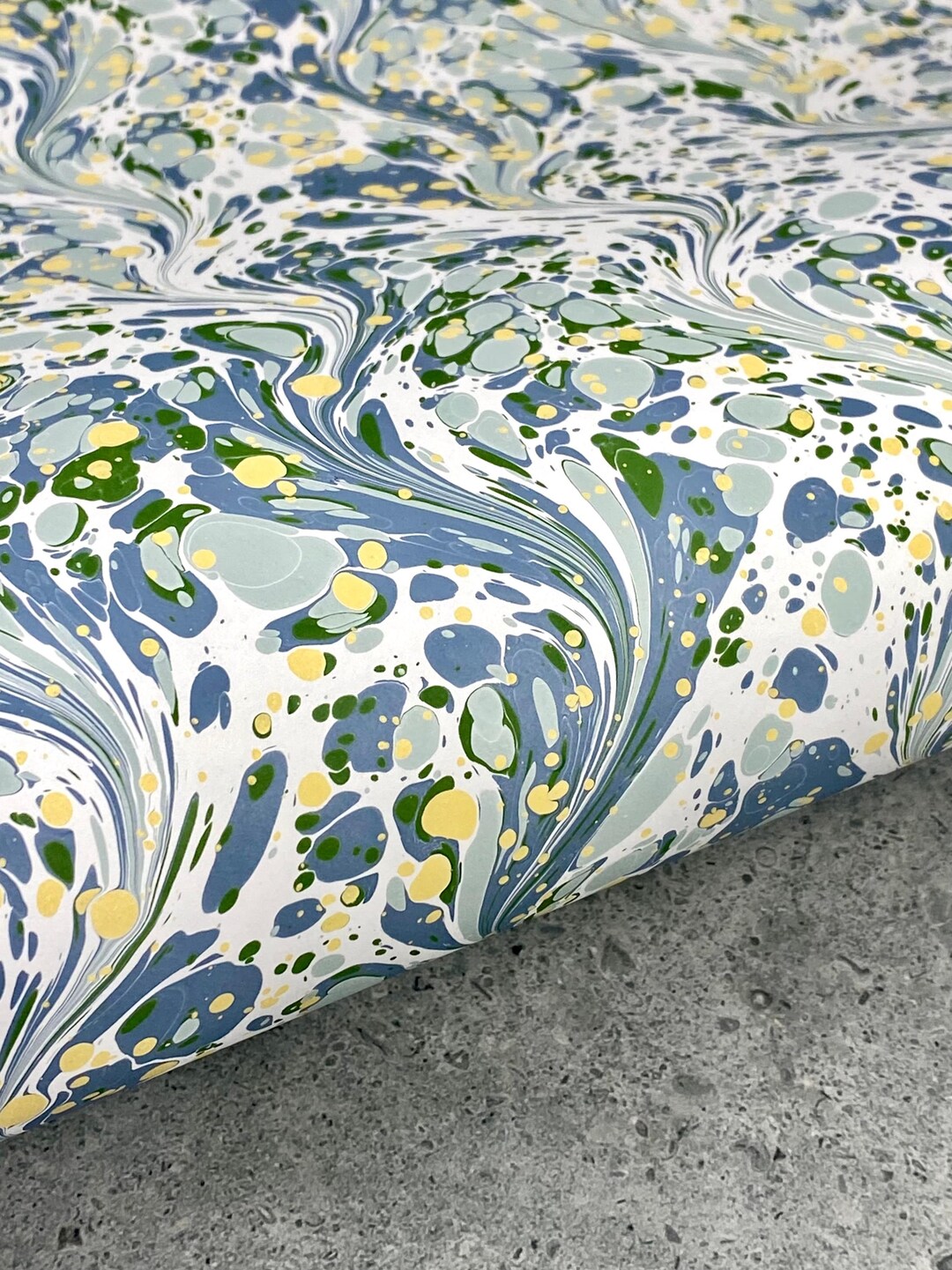 Full Sheet Hand-marbled Paper P202 - Etsy