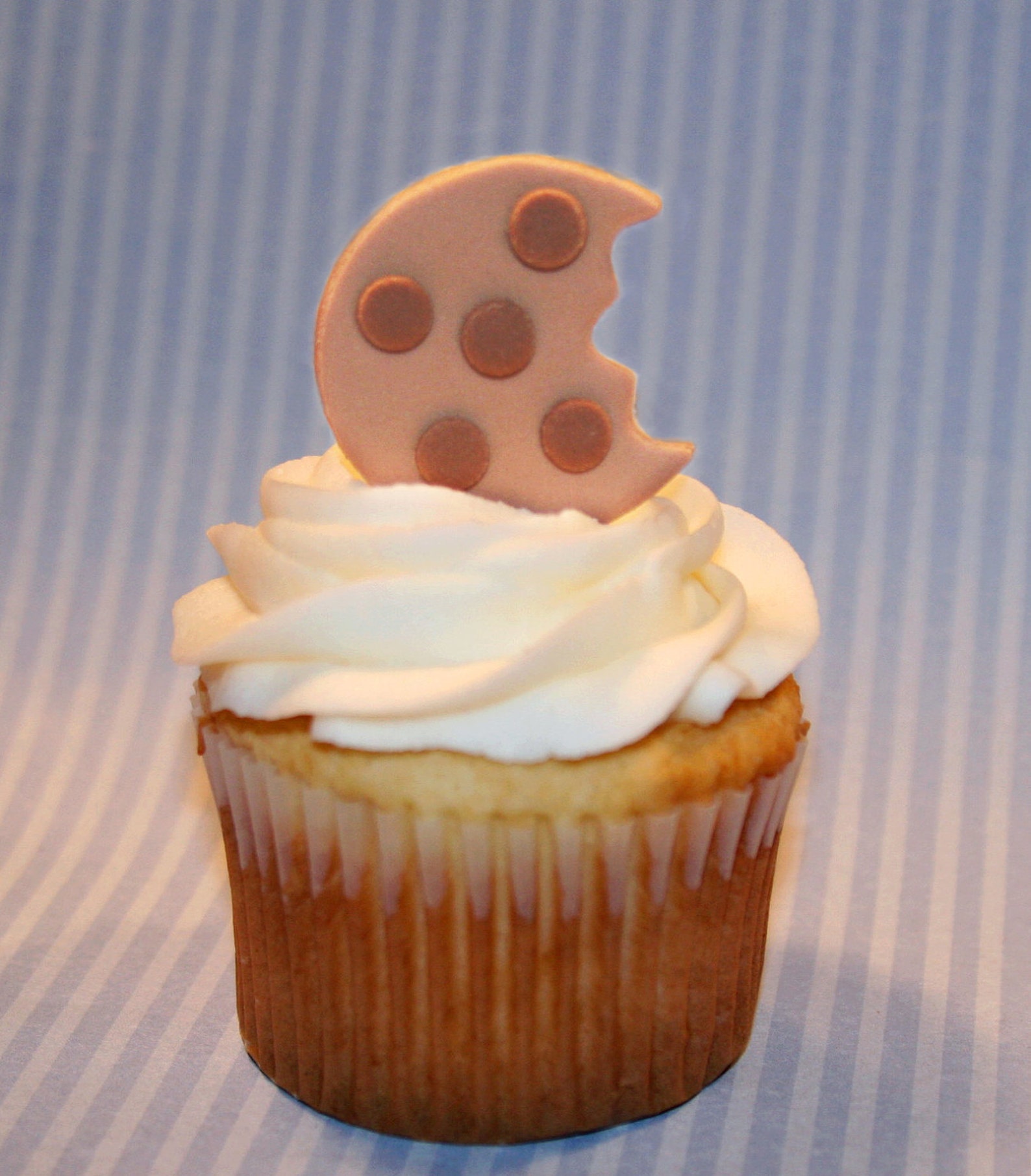 Fondant Cupcake Toppers Mini Chocolate Chip Cookies | Etsy