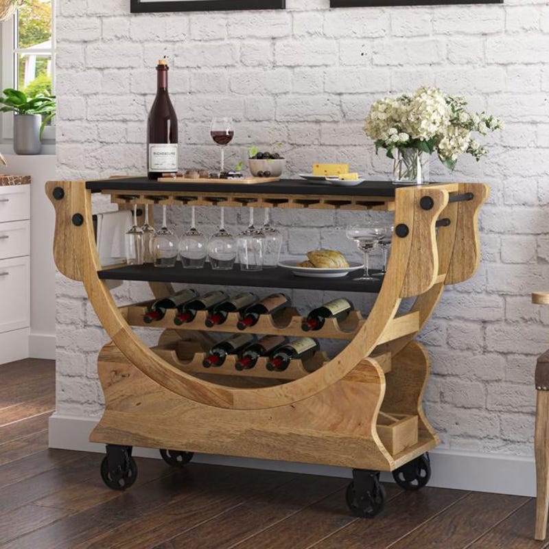 Rustic Bar Cart - Etsy