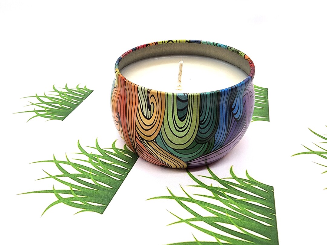 Fresh Cut Grass Scented Candle, Vegan Candle, Homemade Candles, Candles ...