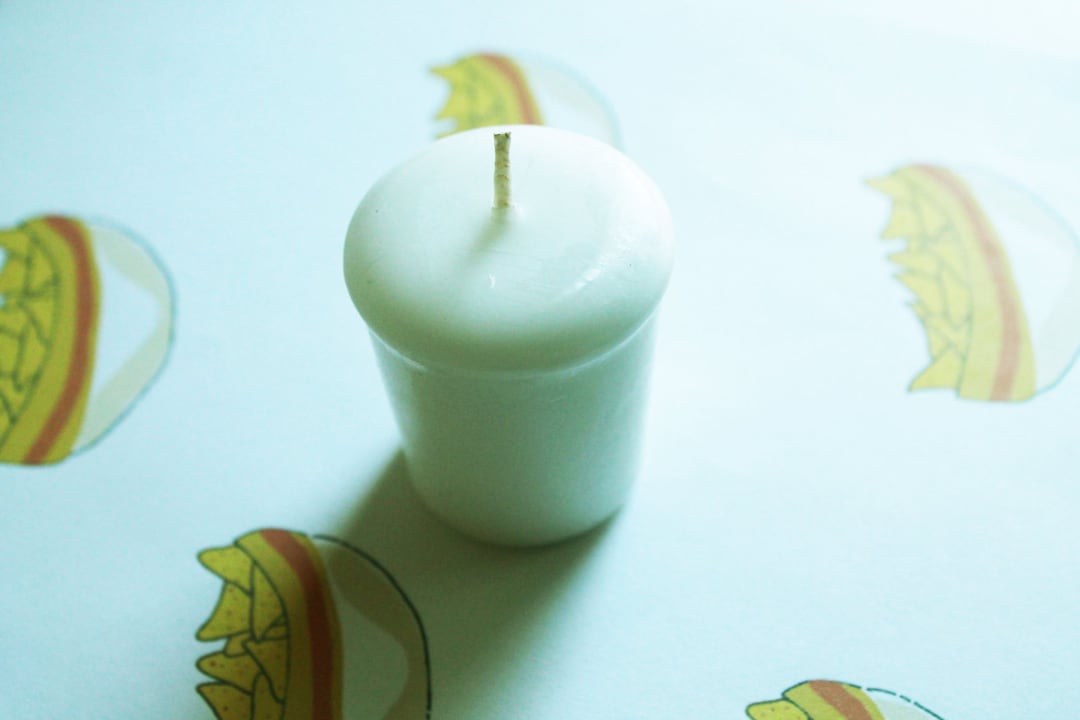 Corn Chips Scented Votive Candle, Home Decor White Candles, Weird Gifts ...