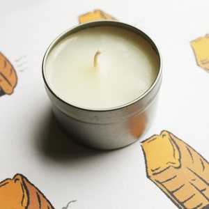 Fresh Baked Bread Scented Candle Vegan Soy Wax, Homemade Home Gift ...