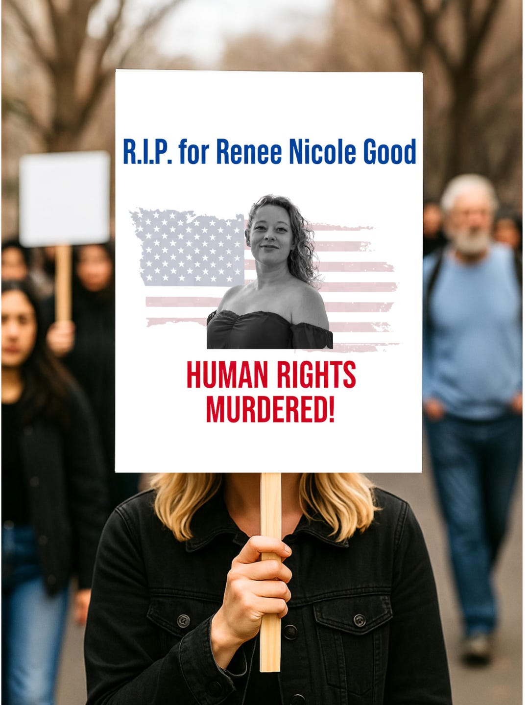 Say Her Name Renee Nicola Good Sign ,R.I.P for Renee Nicole Good ...