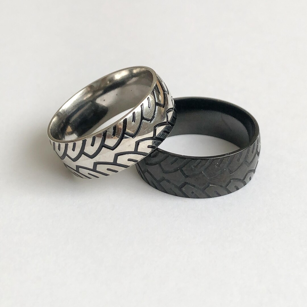 Handmade Stainless Steel Motorcycle Tire Ring - Biker Jewelry - Etsy UK