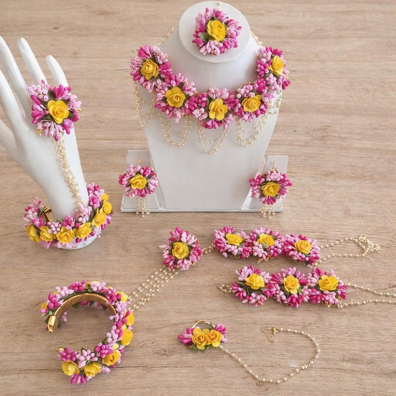Flower Jewelry Haldi - Etsy