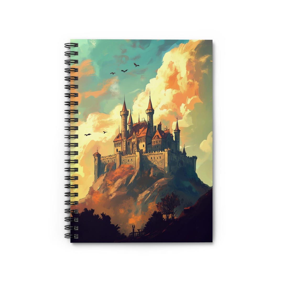 Fairytale Castle Notebook - Fantasy Spiral Journal for Dreamers and ...