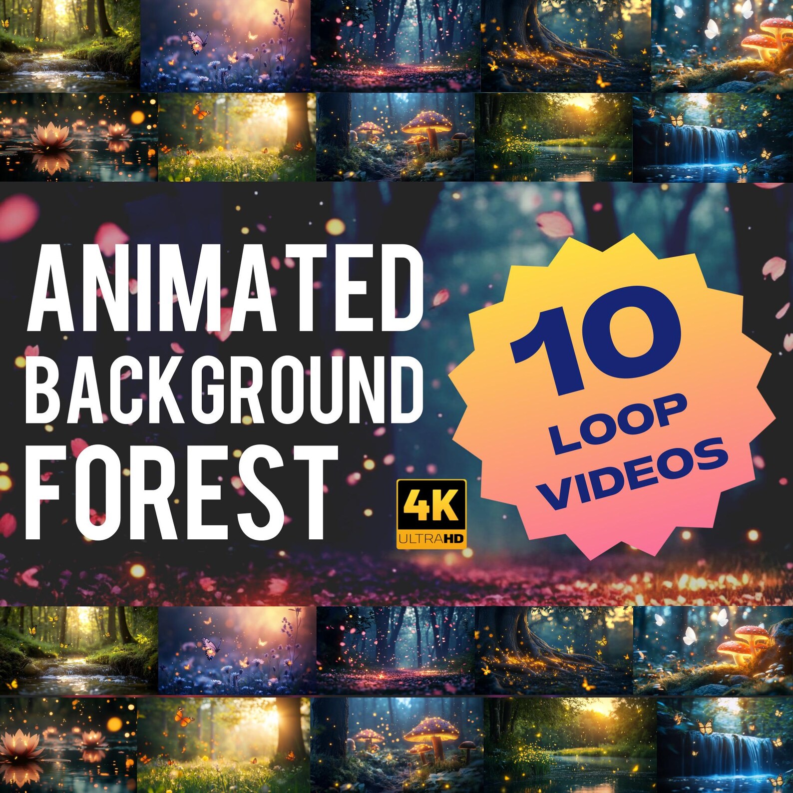 Animated Forest Backgrounds | 10 Enchanted Loop Videos 4K | Streaming ...
