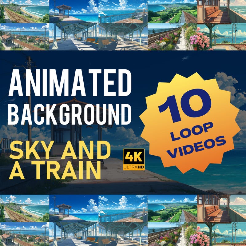 Animated Background Train - Etsy