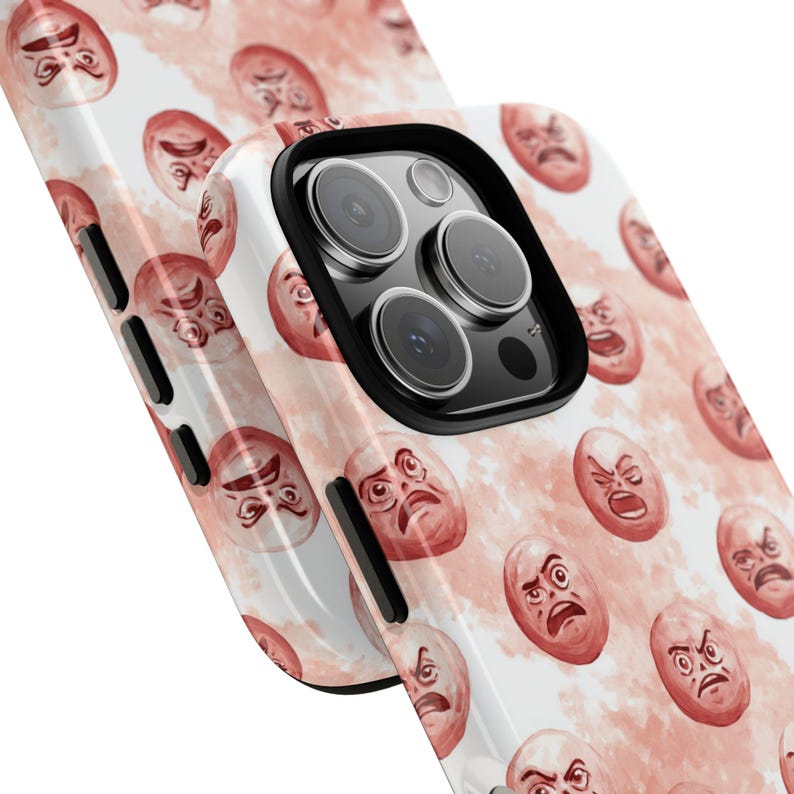 Funny Angry Emoji iPhone Case - Meme Pattern Phone Cover - Etsy