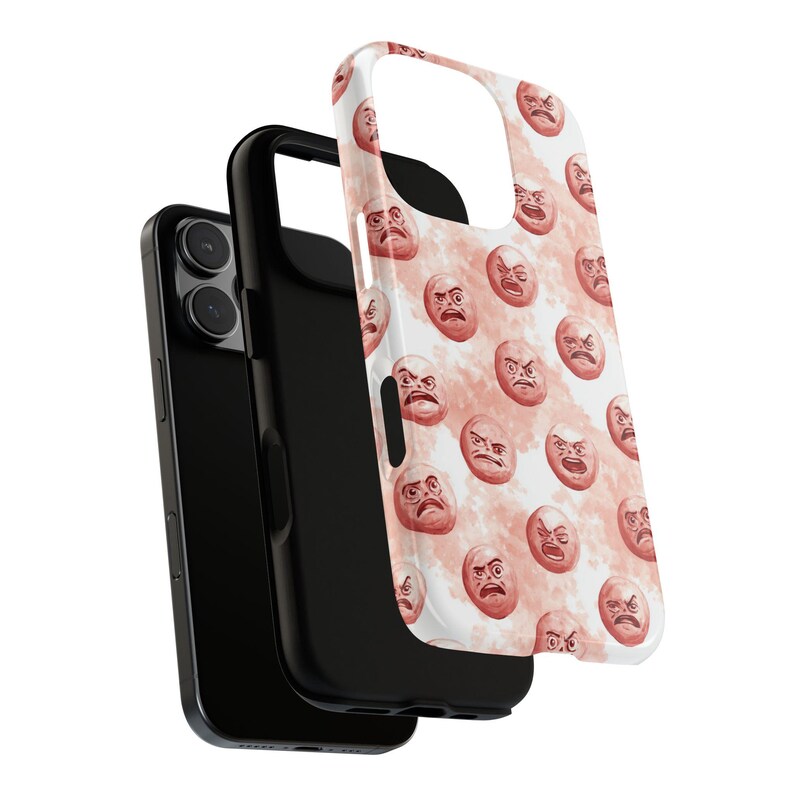 Funny Angry Emoji iPhone Case - Meme Pattern Phone Cover - Etsy