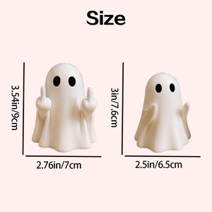 Cute/rude Ghost Desk Decor: Spooky Halloween Pen Stand & Figurine - Etsy