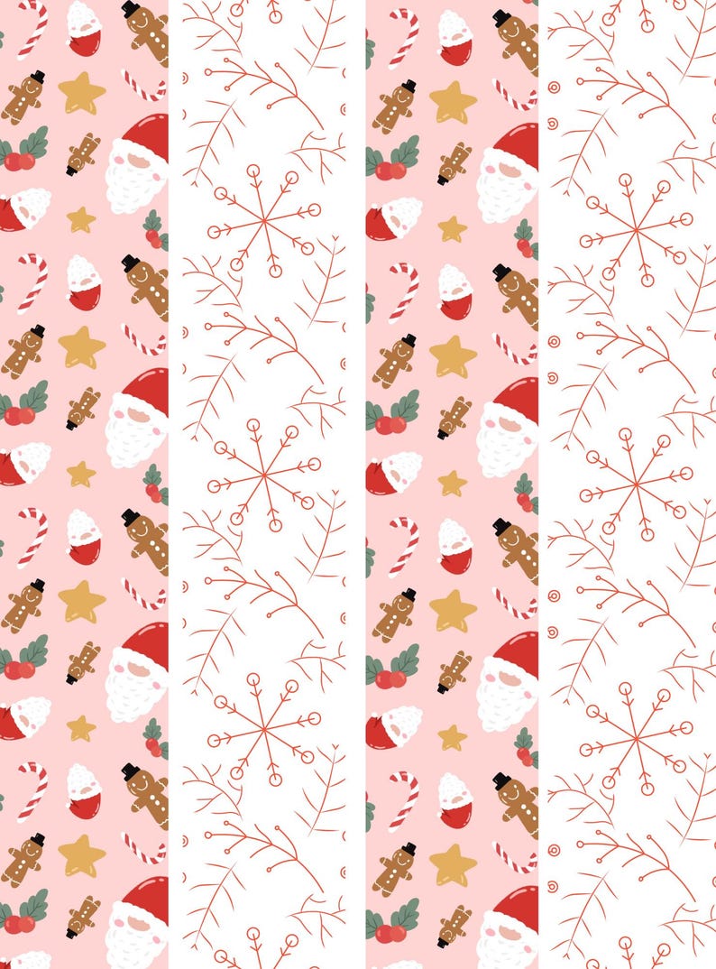 Festive Christmas Paper Garland Strips | DIY Holiday Decor (digital ...