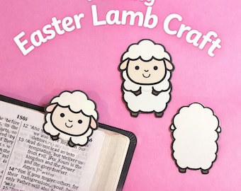 Easter Handprint Craft, Printable Lamb of God Passover Card, Religious ...