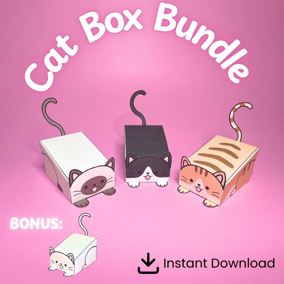 Christmas Treat Box Printable Templates for Kids Holiday Party Favor ...