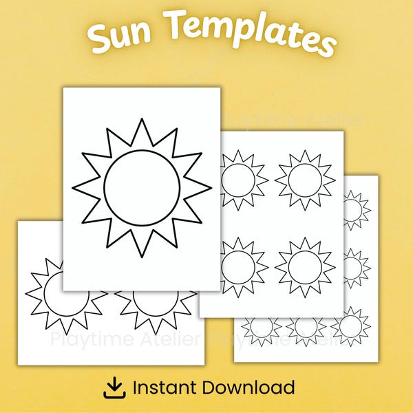 Sun Cutouts - Etsy