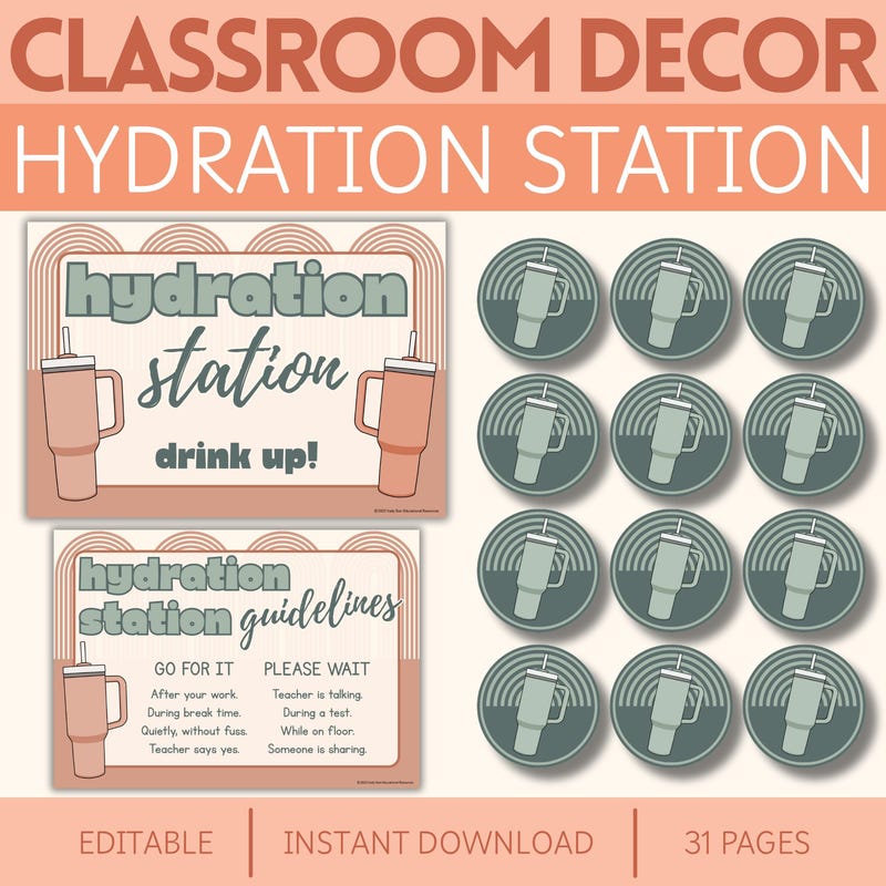 Hydration Station Sign - Etsy