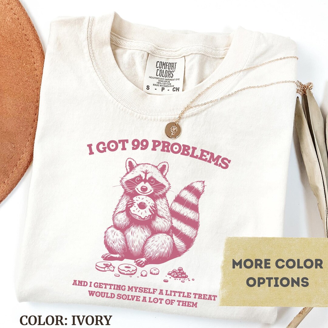 Comfort Colors Racoon Meme Shirt: Sarcastic Trash Panda Tee - Etsy