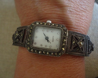 Marcasite watch | Etsy