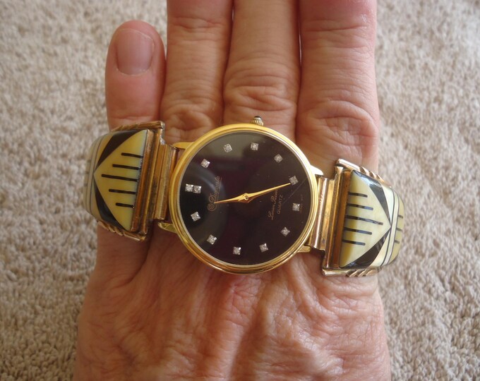 Timex Indiglo 925 Sterling Silver Lapis Lazuli Inlay Quartz Watch for ...