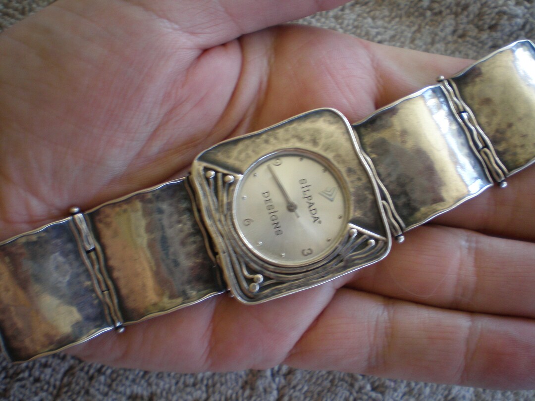 Silpada T1472 Watch, Sterling Silver Link Style, 7", Running - Etsy