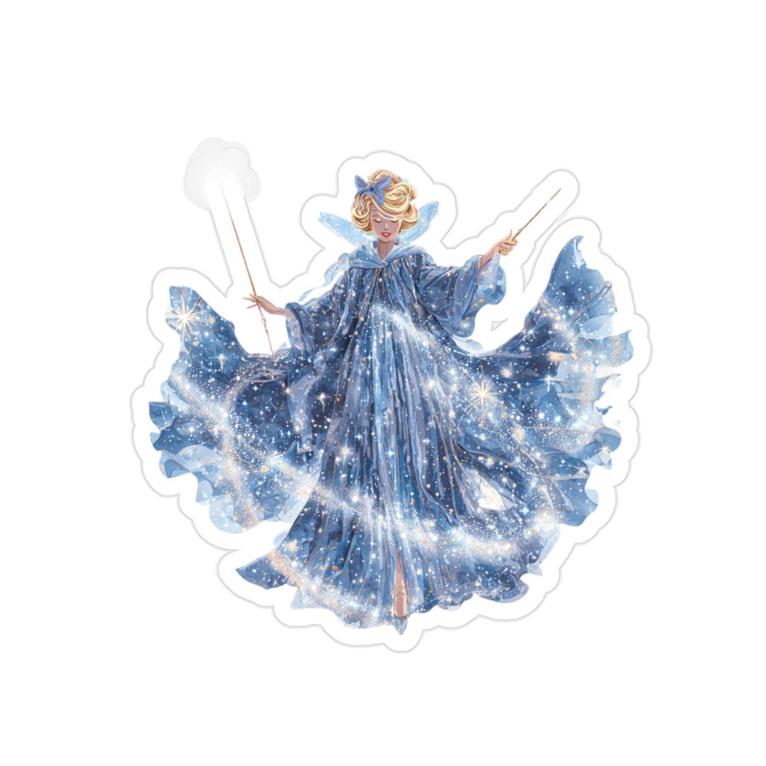 Fairy Godmother Sticker Magical Sparkling Gown and Wand Full Body ...