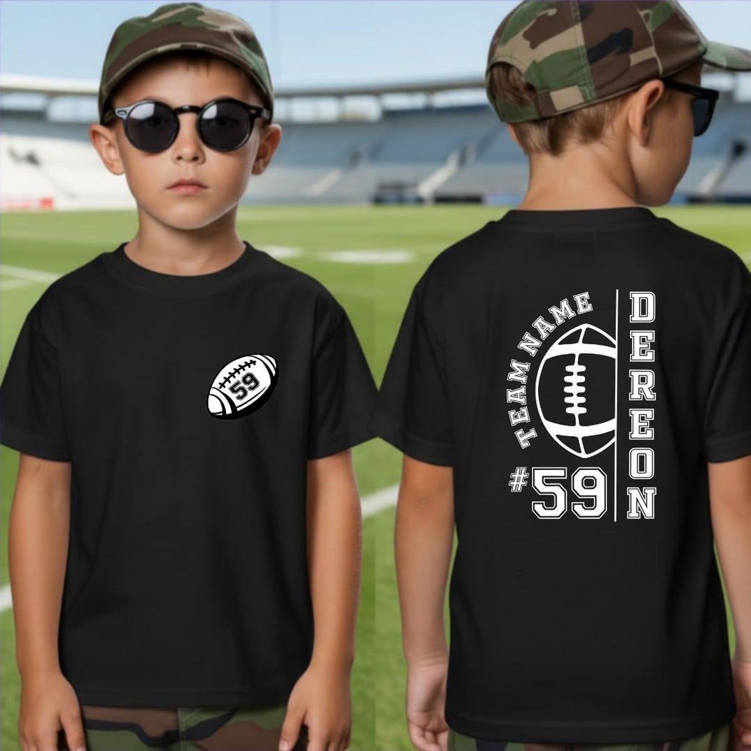 Custom Football Team Shirt: Personalized Mascot Jersey, School Spirit ...