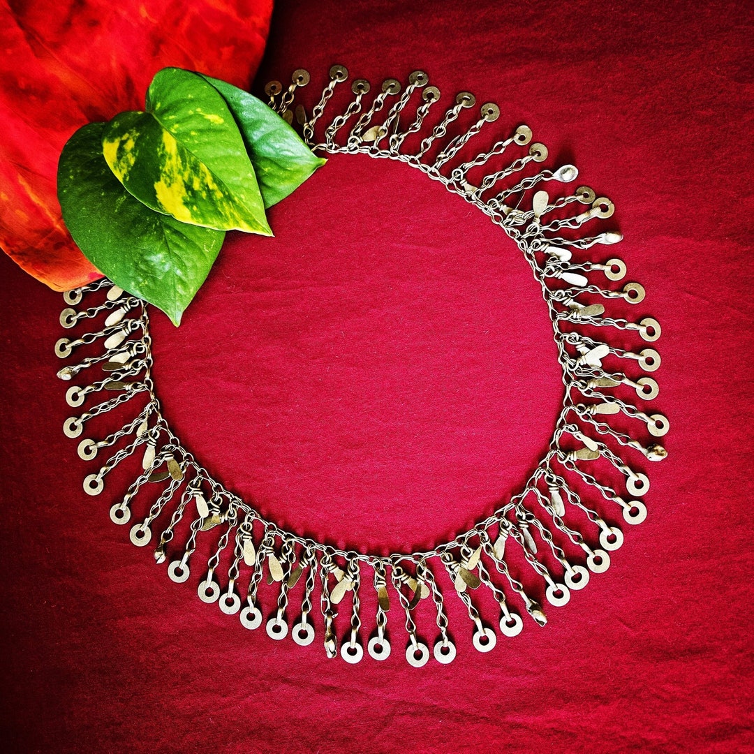 Tribal Chain Fringe Vintage Kuchi Chain Fringe for Tribal Fusion Belly ...