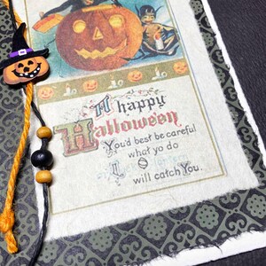 A Happy Halloween Greeting Card-halloween Poem Greeting Card-vintage ...