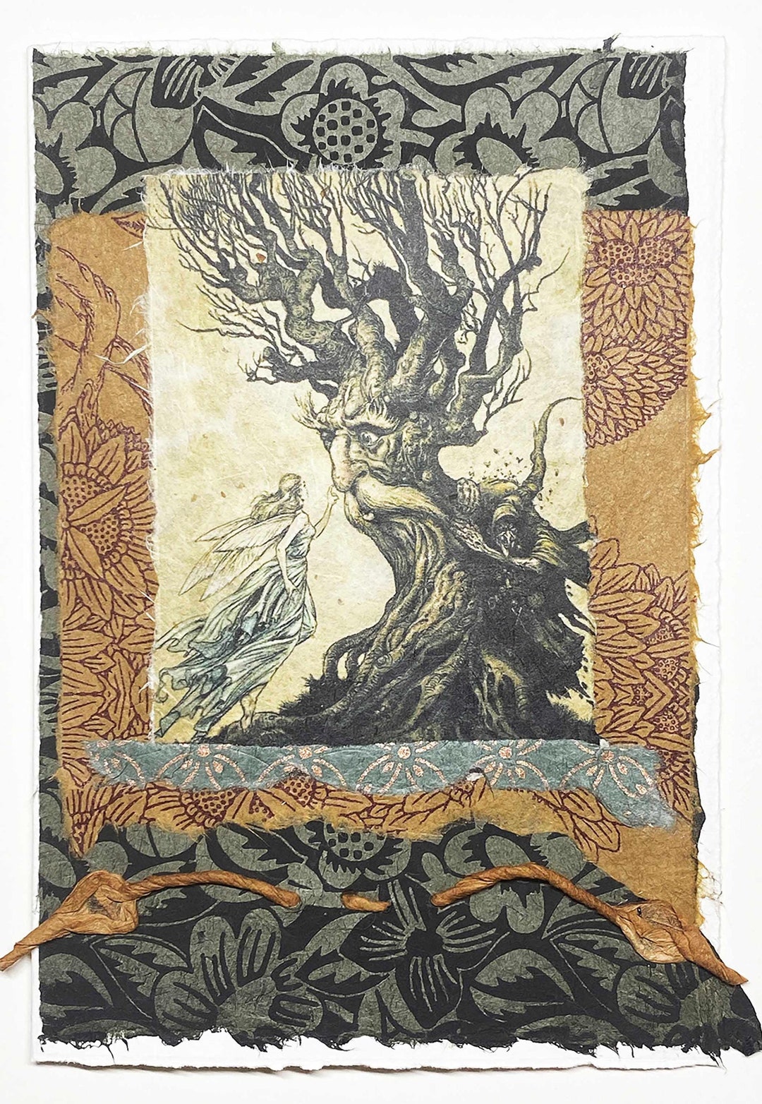 Fairy Tale Card-enchanted Forest Tree Art Greeting Card-fairy and Tree ...