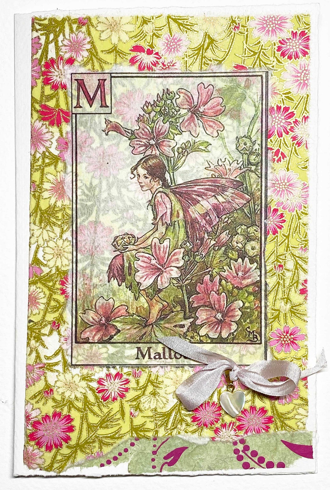 Mallow Flower Fairy Art Card: Cicely Mary Barker Reprint - Etsy