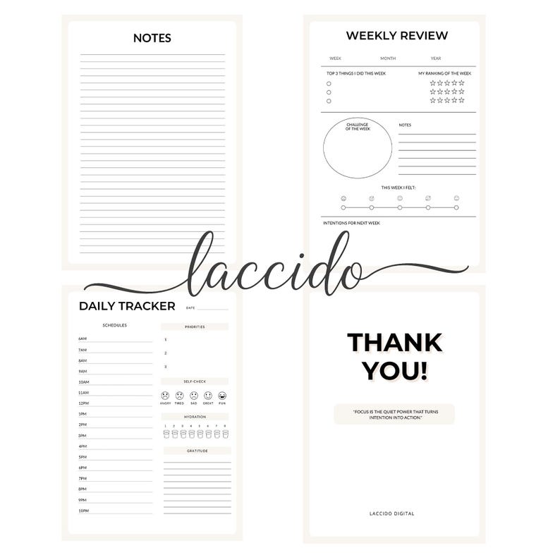 Weekly Focus Planner 2025-2027, Digital Daily Journal (goodnotes ...